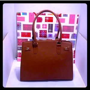 BCBGeneration | Bags | New Nwot Bcbg Cognac Paris Lock Handbag | Poshmark